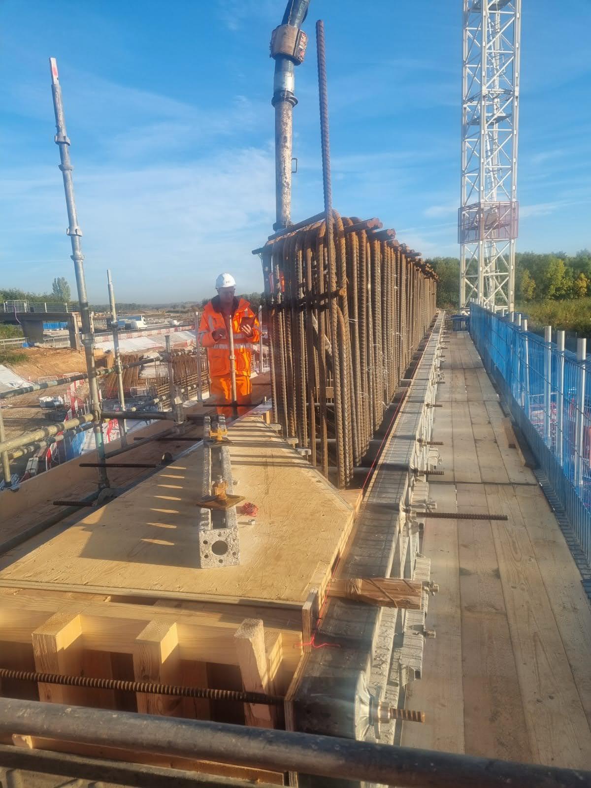 Marston Box Rail Bridge Construction Support